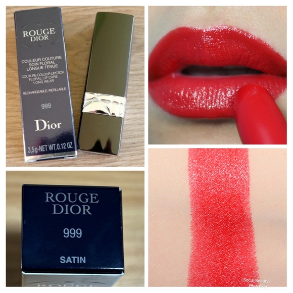 Dior | Makeup | Gift Ideabnib Dior Rouge Dior 999 Fullsize Satin ...